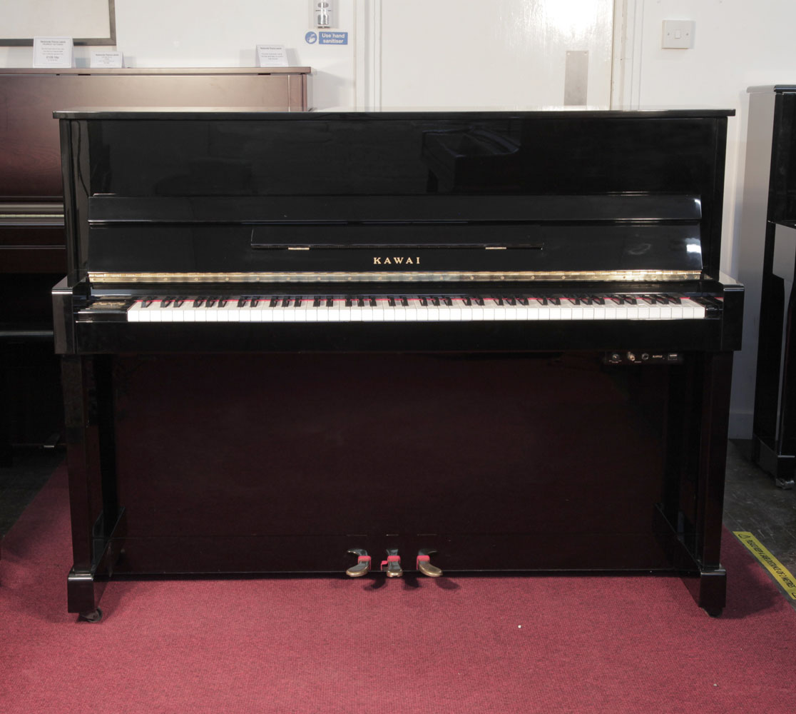 Kawai CX-5H upright piano for sale with a black case and fitted silent system: Buy a Kawai CX-5H ...