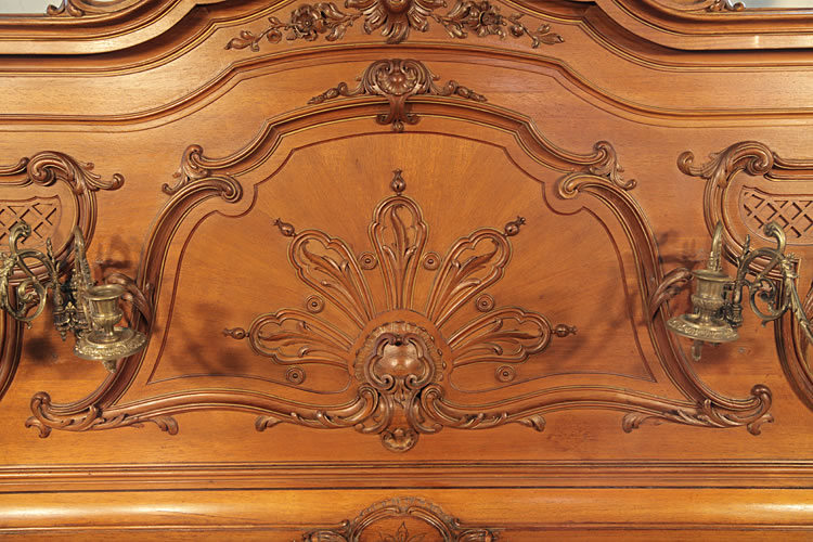 Ludwig Adam Upright piano for sale with an ornately carved, rococo ...