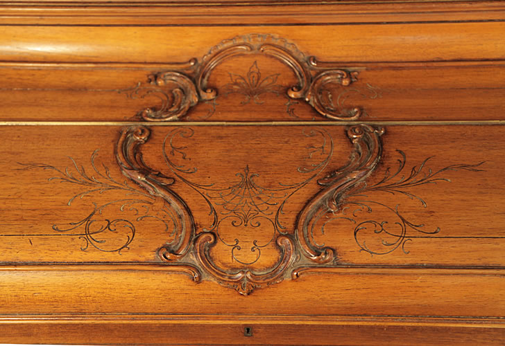 Ludwig Adam Upright piano for sale with an ornately carved, rococo ...