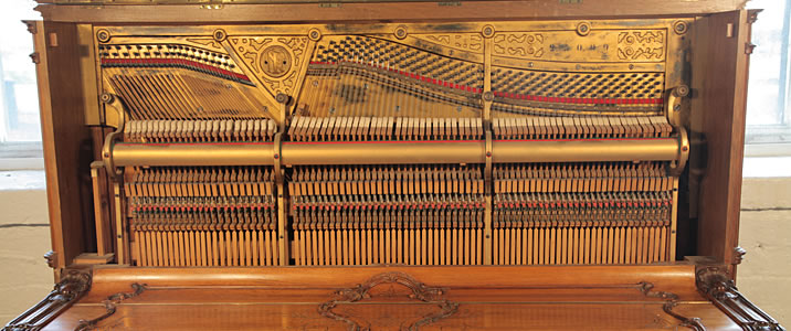 Ludwig Adam Upright piano for sale with an ornately carved, rococo ...