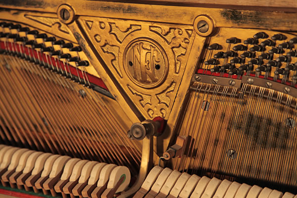 Ludwig Adam Upright piano for sale with an ornately carved, rococo ...