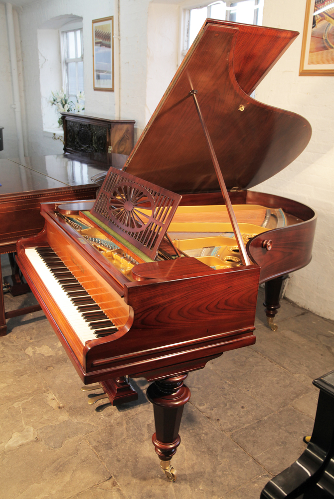 Restored, Bechstein Model A grand piano with a polished, rosewood case ...