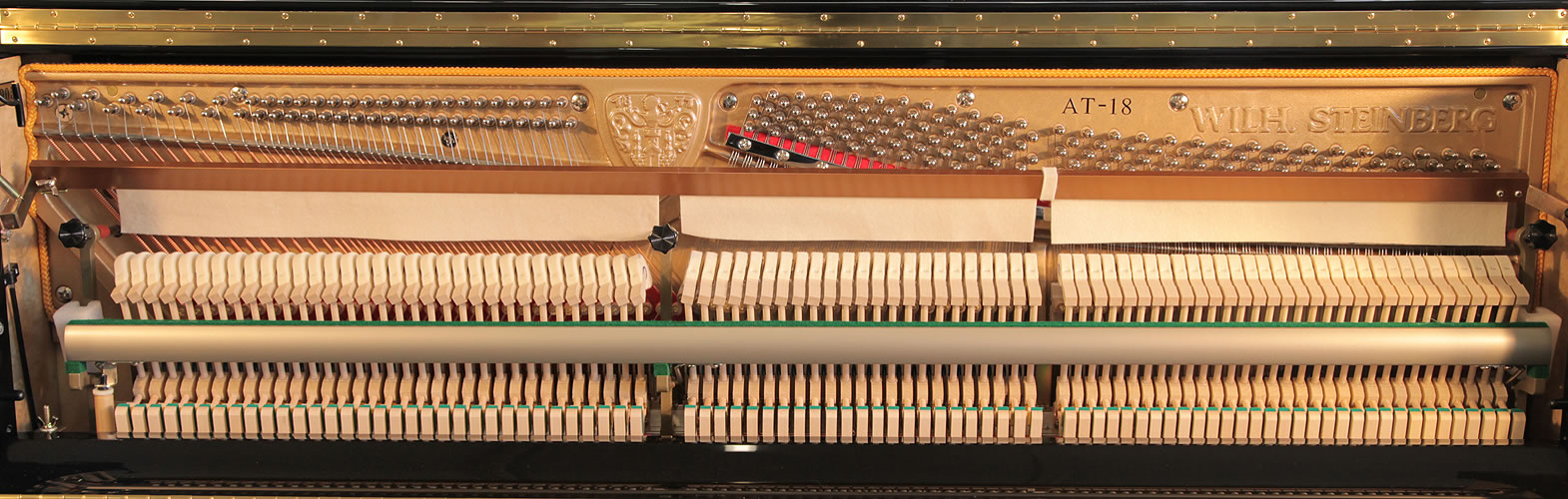 Steinberg AT-18 Upright piano for sale with a black case and walnut ...