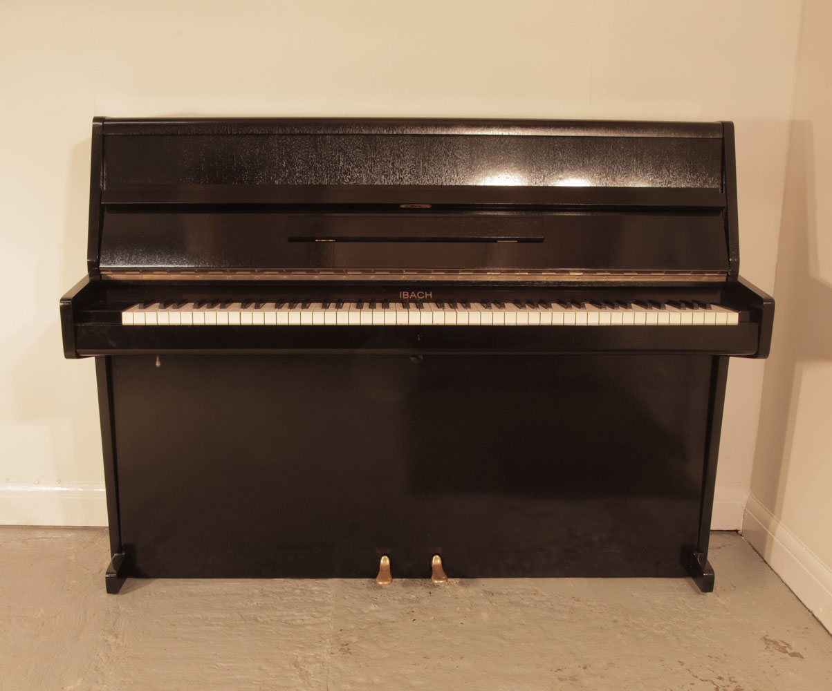 Ibach upright piano for sale with a polished, black case: Buy an Ibach ...